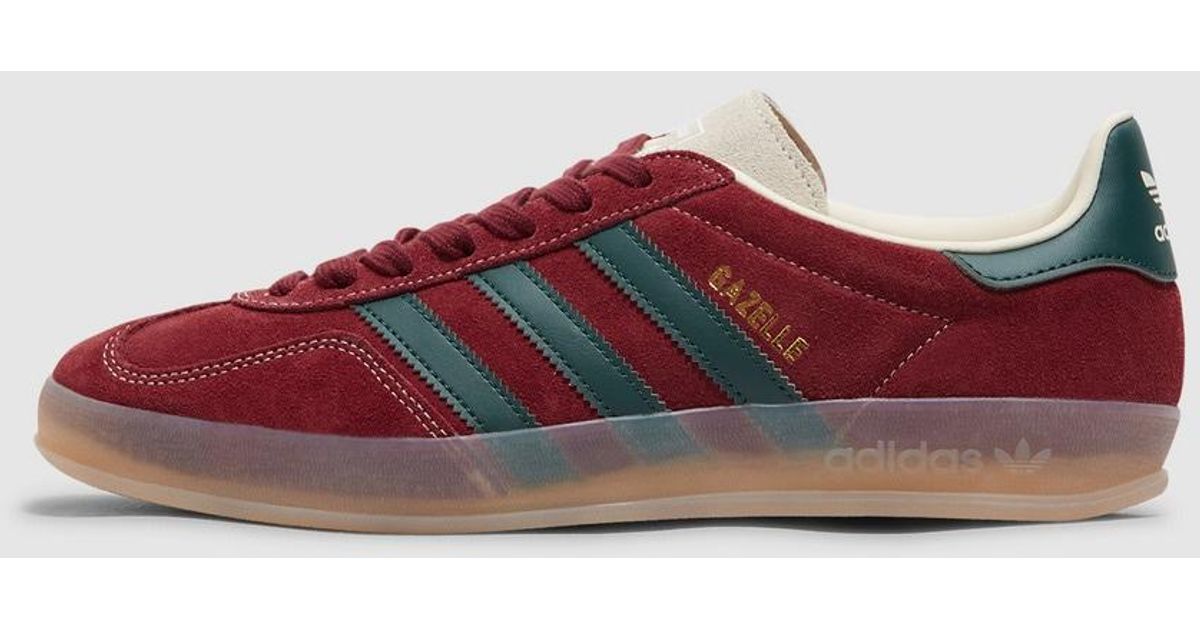 adidas Gazelle Indoor Sneaker (Shadow/Shadow/Wonder in Red | Lyst