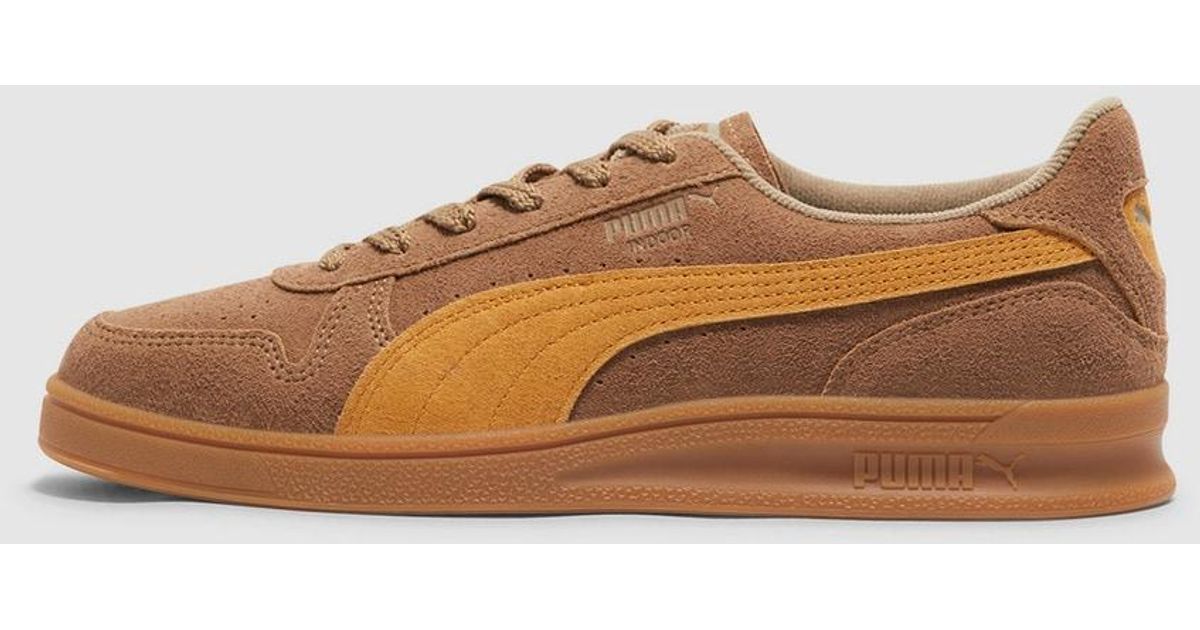 PUMA Indoor-R Suede Sneaker in Brown for Men | Lyst