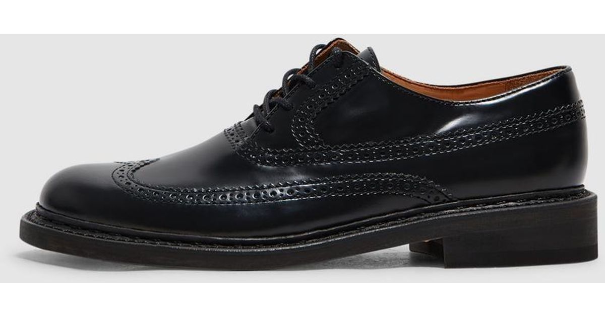 Our Legacy Brogue Parade Shoe Leather in Black | Lyst UK