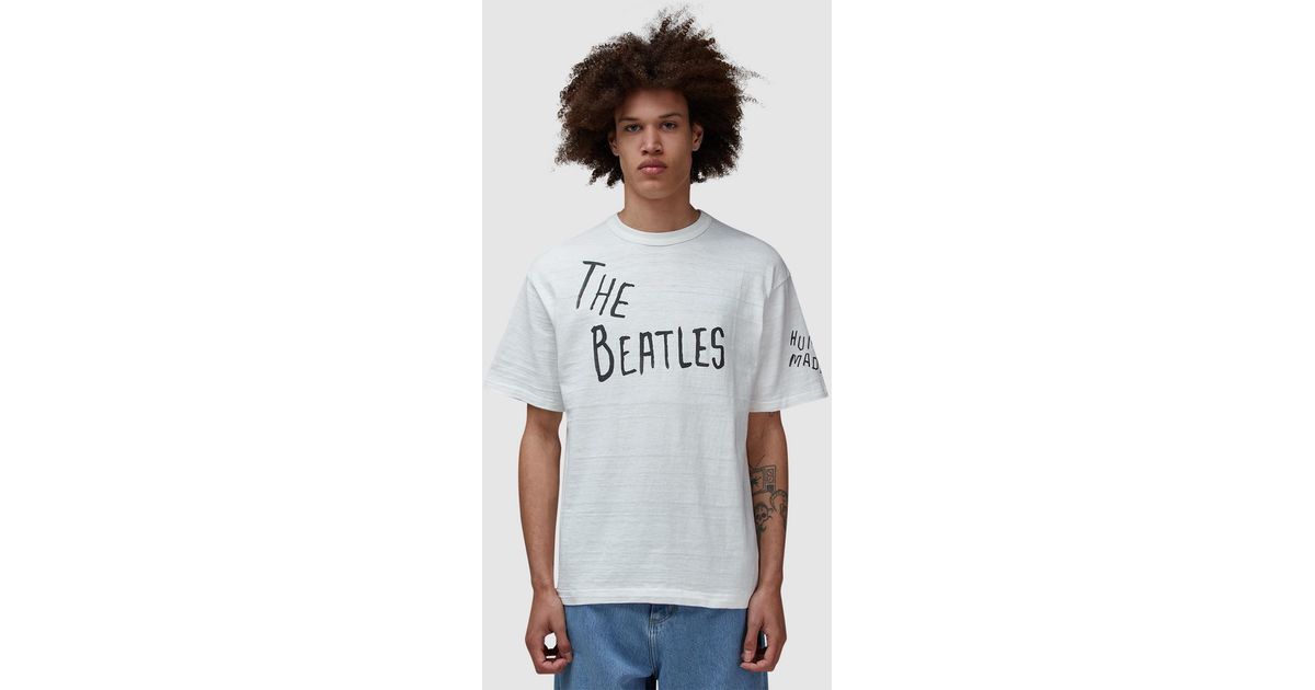 Human Made X The Beatles T-Shirt in White | Lyst