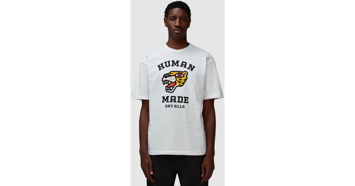 Human Made Angry Tiger T-Shirt in White for Men | Lyst