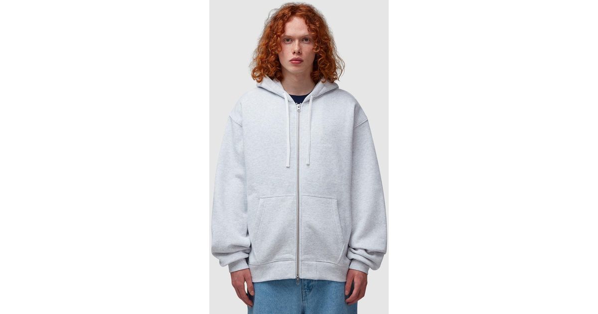 Dime Cursive Small Logo Zip Hoodie ( in Gray for Men | Lyst