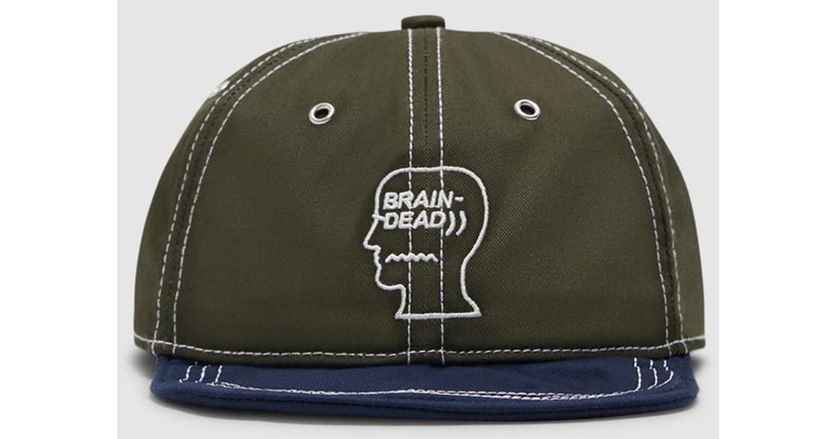 Brain Dead Wire Brim 6 Panel Cap in Green | Lyst