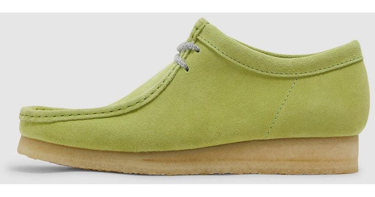 Clarks Wallabee Suede Shoe ( in Green | Lyst