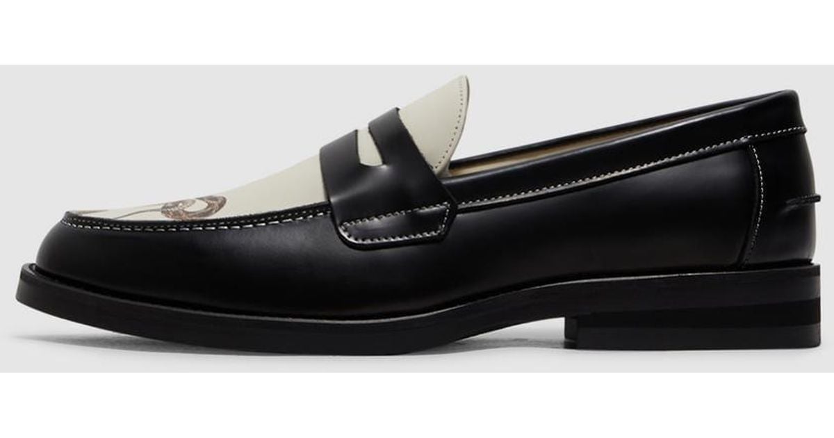 Duke & Dexter Wild Penny Loafer (Snake in Black for Men | Lyst