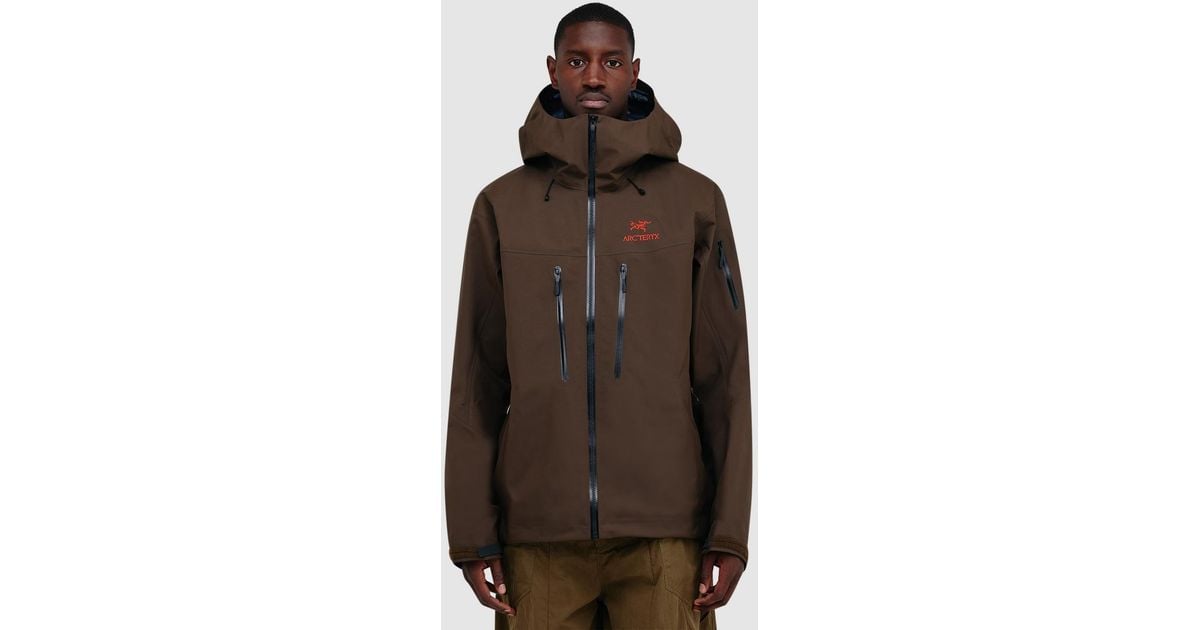 Arc'teryx Alpha Sv Jacket (Carob/ Dynasty in Brown for Men | Lyst UK