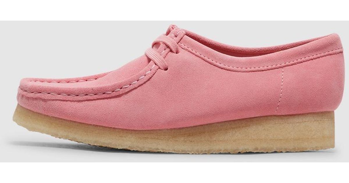 Clarks Wallabee Suede Shoe (Candy in Pink for Men | Lyst