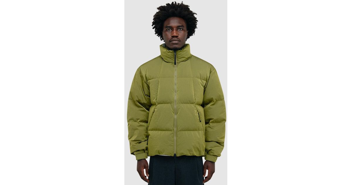 Goldwin Dope Dyed Ripple Down Jacket (Uji Tea in Green for Men | Lyst