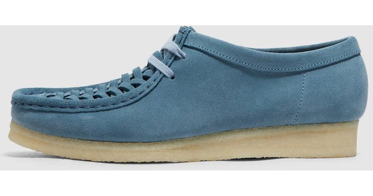Clarks Wallabee Weave Shoe in Blue for Men | Lyst