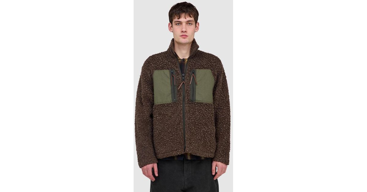 Cafe Mountain Mountain Fleece Jacket (Earth And Moss in Brown for Men ...