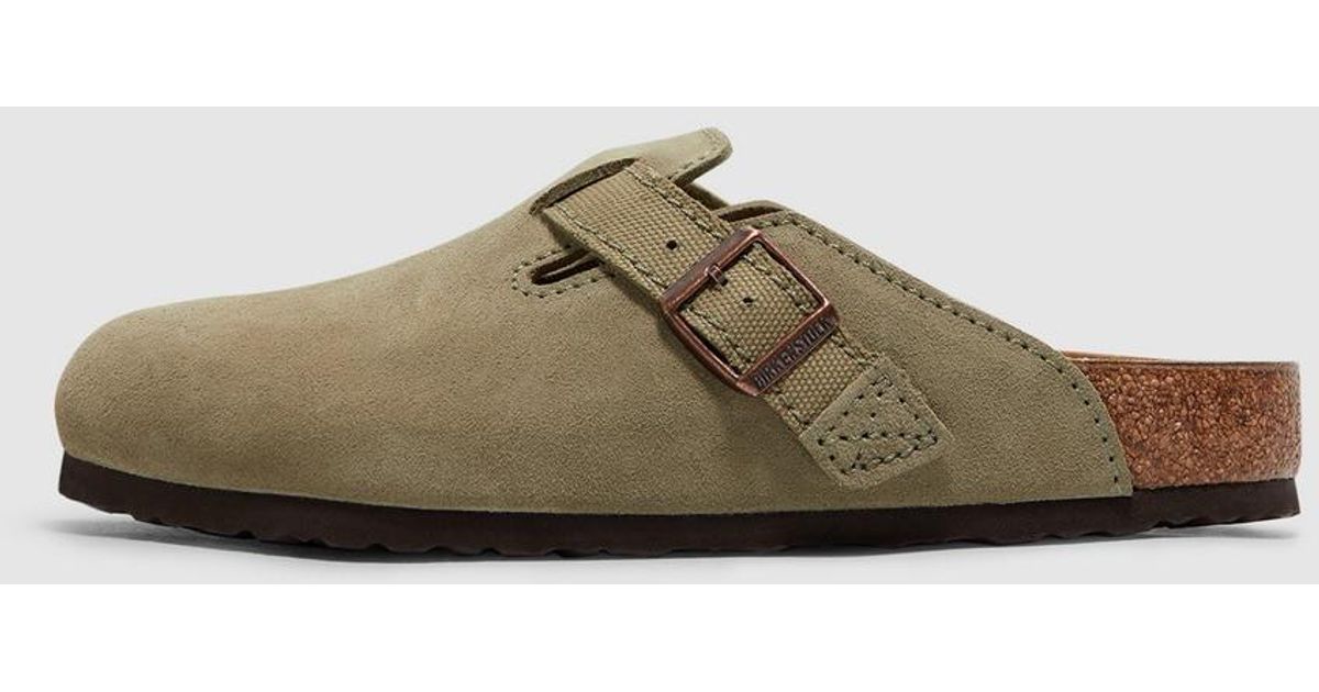 Birkenstock Jesse Leyva Boston Suede Sandal ( in Brown | Lyst