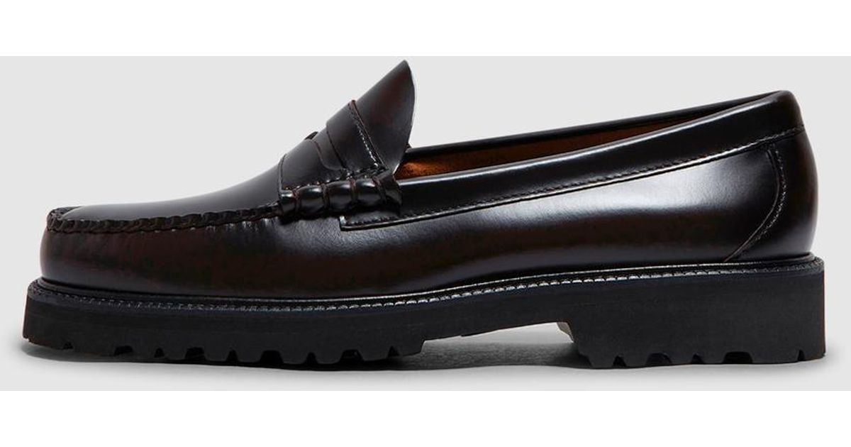 G.H. Bass & Co. Weejun 90S Larson Penny Loafer (Chocolate Leather in ...