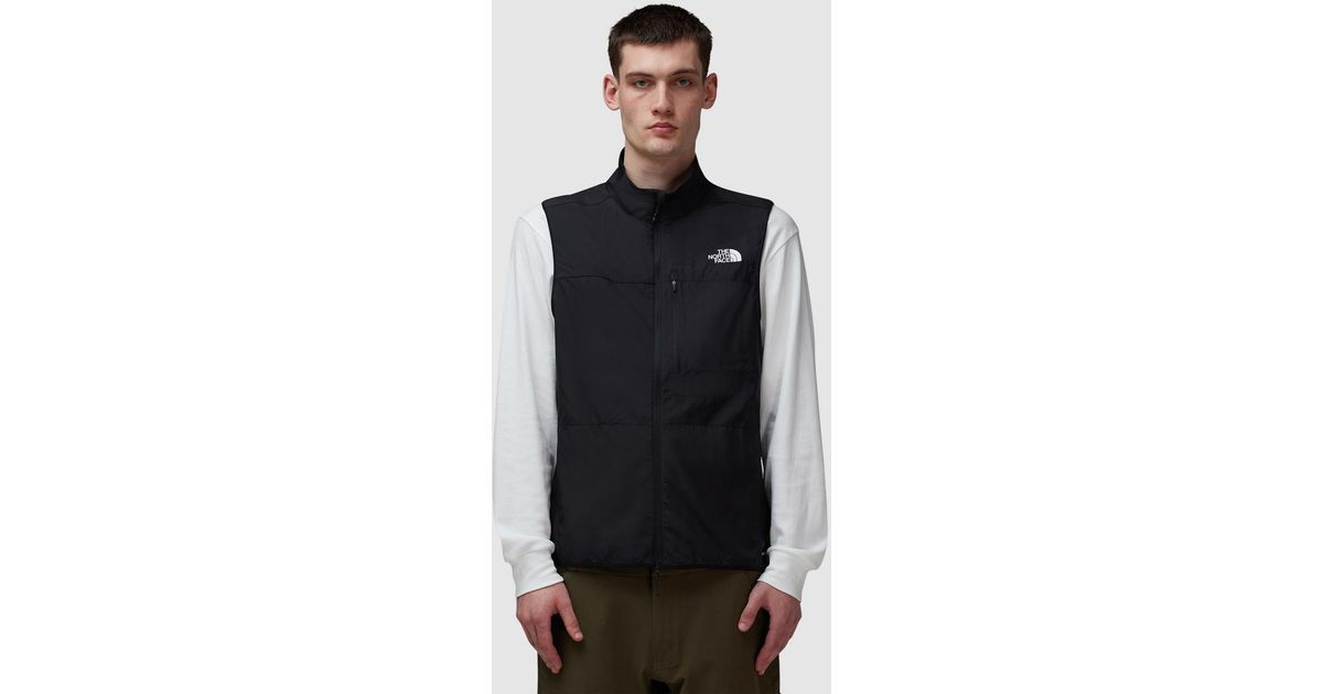 The North Face Higher Run Wind Vest in Black for Men | Lyst