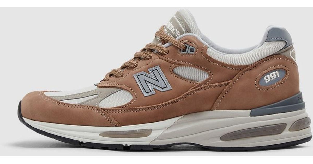 New Balance Miuk 991V2 Sneaker (Light in Brown | Lyst