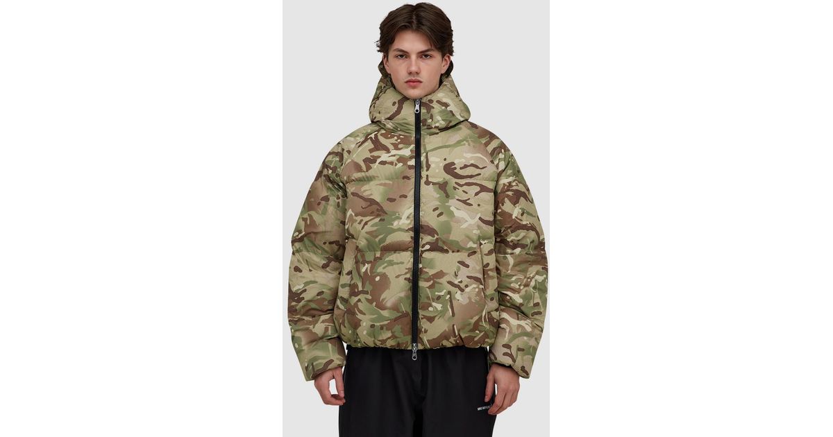 Cole Buxton Multicam Hooded Down Jacket (Multicam in Brown for Men ...