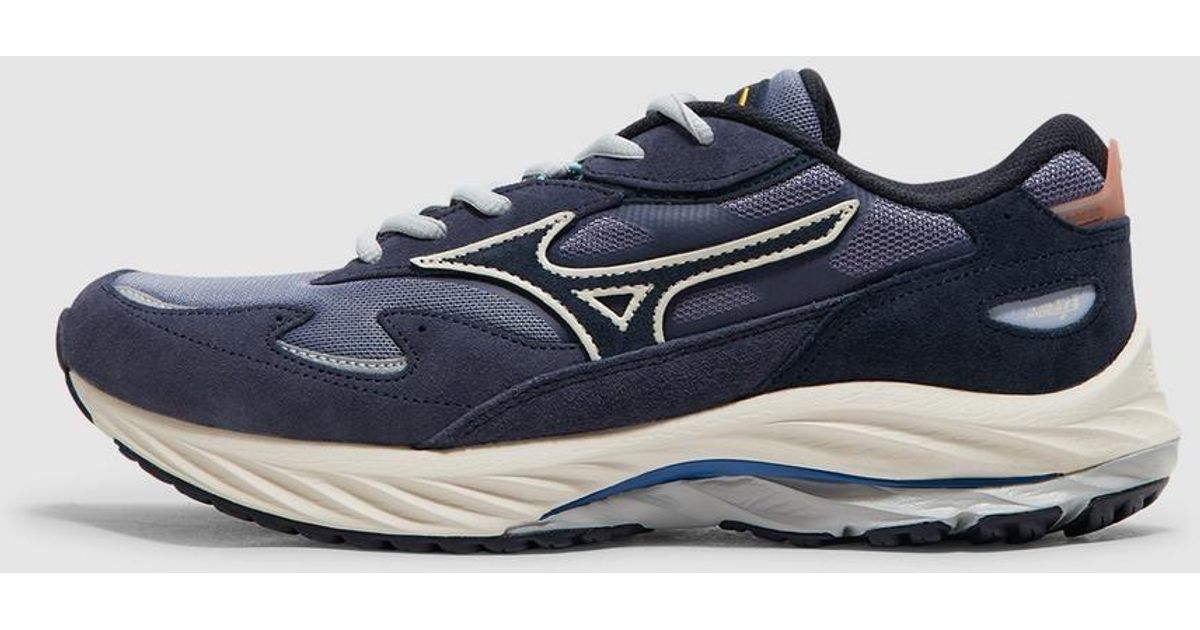 Mizuno Wave Rider Beta Sneaker Granite/Salute/Odyssey in Blue for Men ...