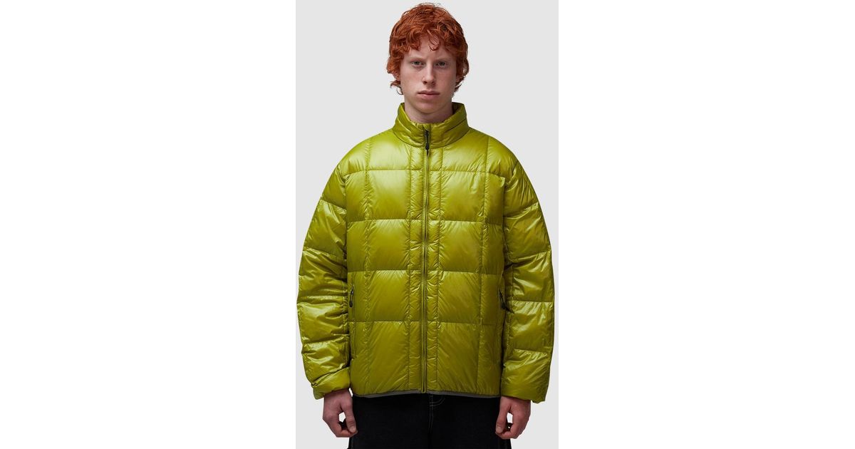 thisisneverthat Pertex Light Down Jacket in Green for Men | Lyst