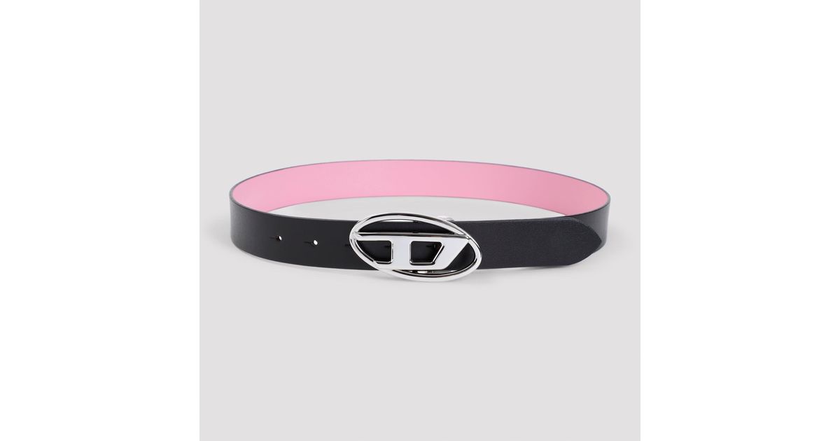 DIESEL B-1 Dr Reversible Belt With Logo - 75 Black in Red | Lyst UK