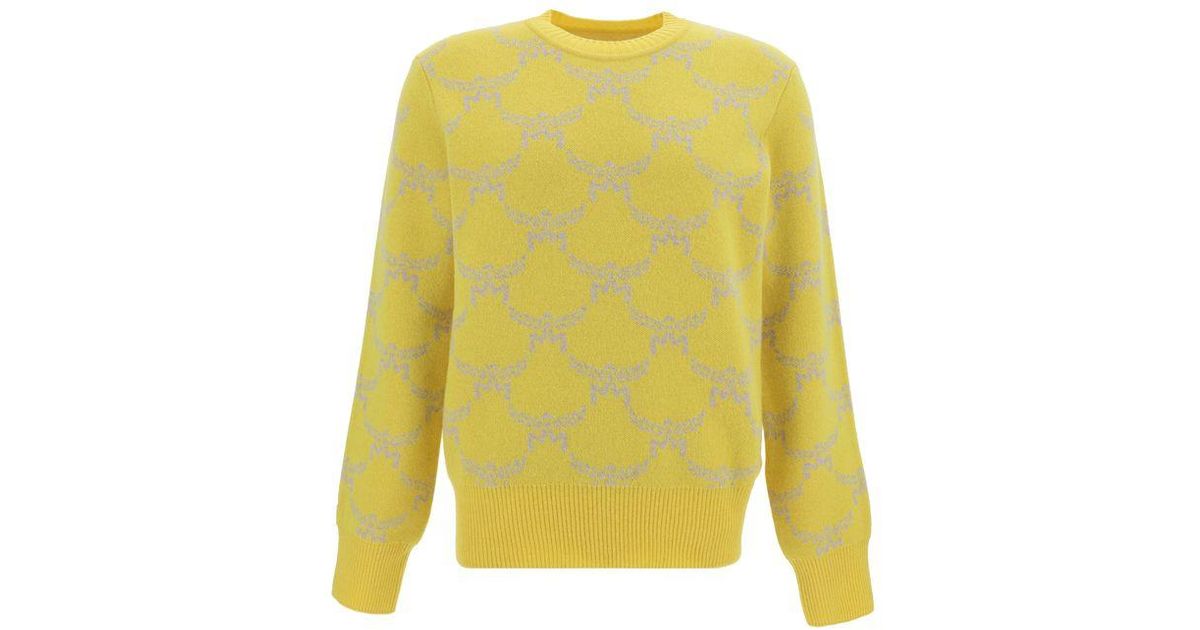 MCM Sweater in Yellow for Men | Lyst