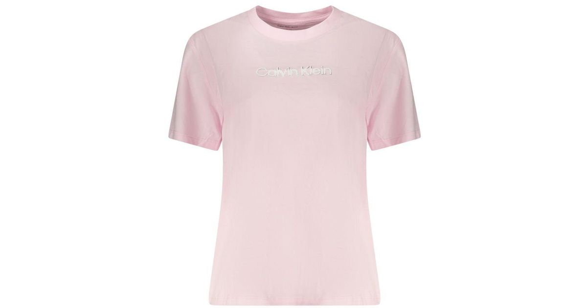 Calvin Klein Rosa Cotton T in Pink | Lyst UK