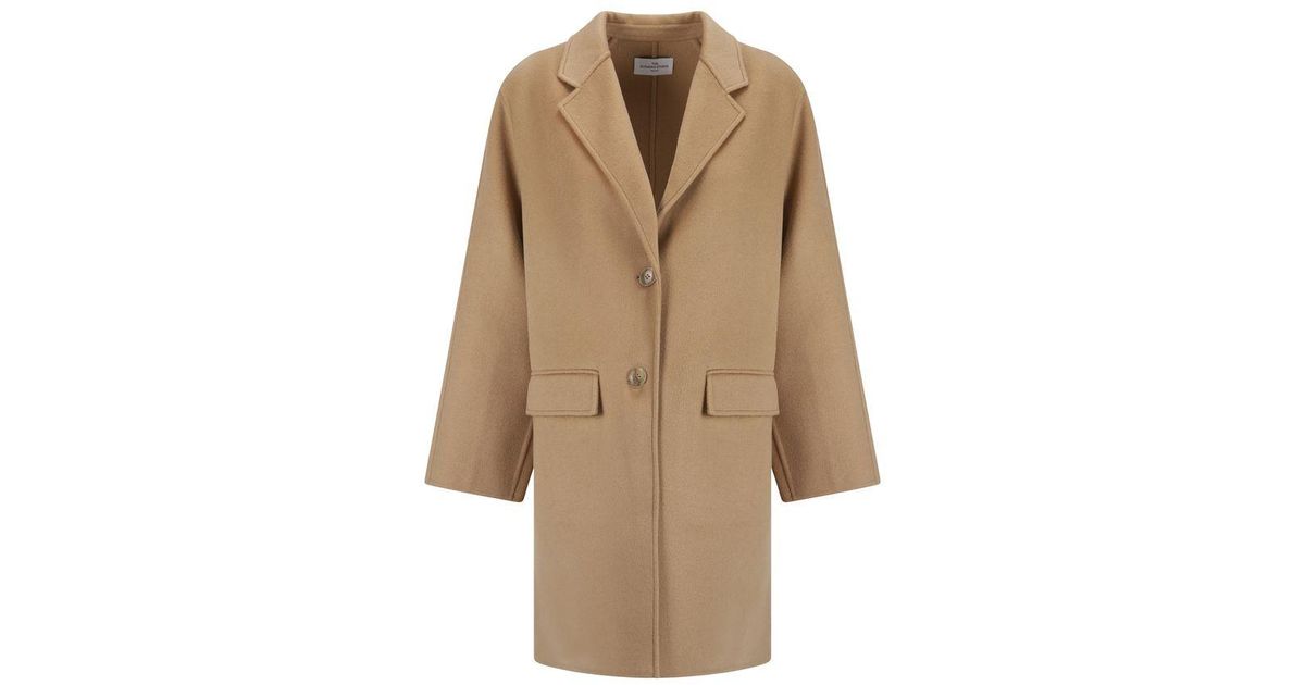 The Dynamis Studio Oxford Coat in Natural | Lyst