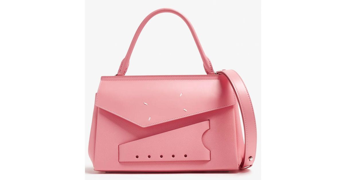 Maison Margiela Pink Leather Crossbody Bag | Lyst