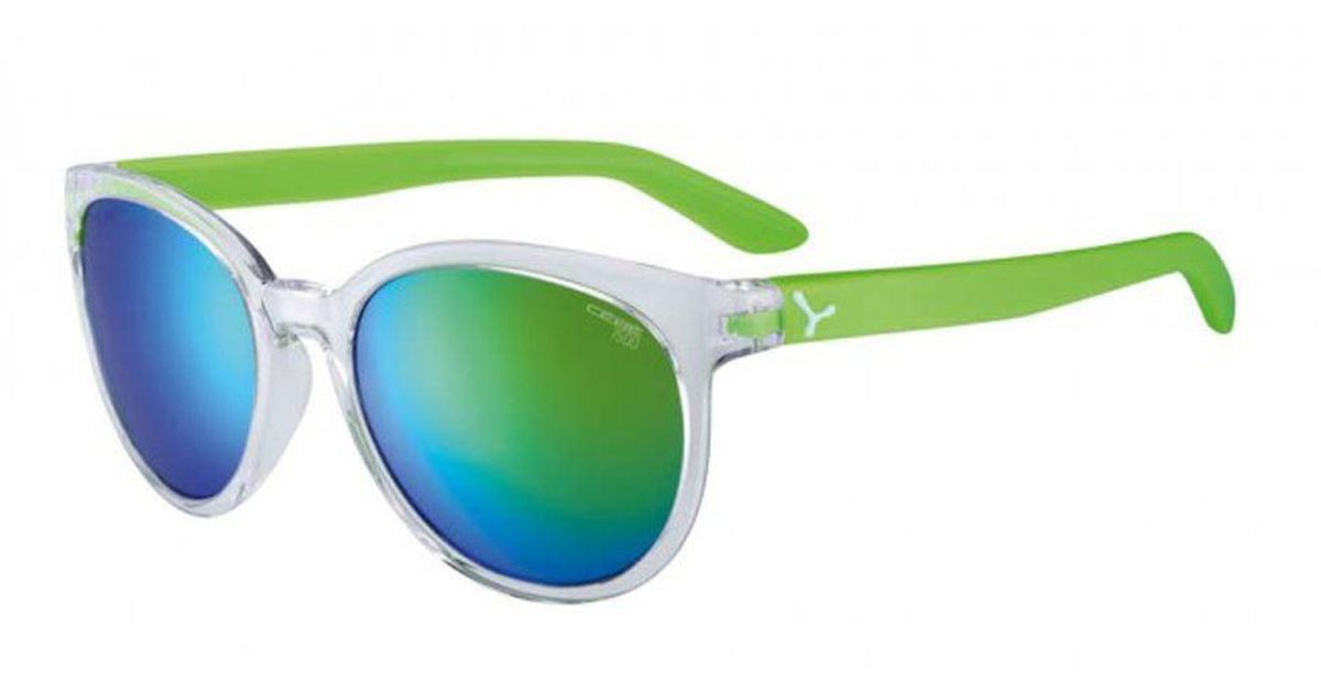 Cebe Transparent Nailon Sunglasses in Green | Lyst UK