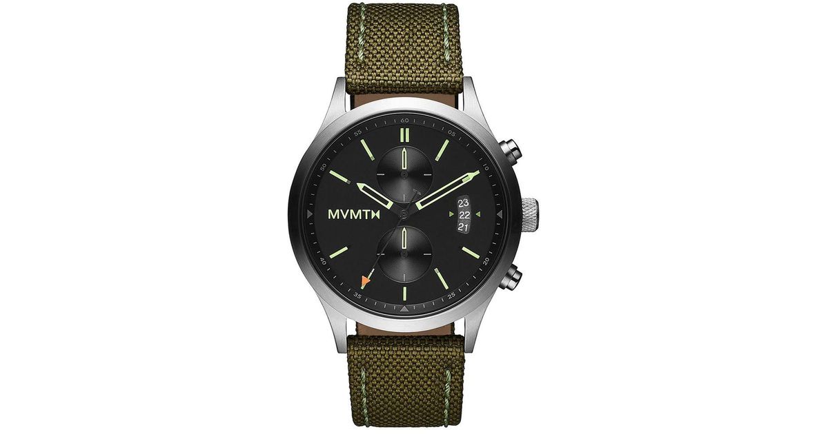 MVMT Green Fabric Watch in Black for Men | Lyst UK