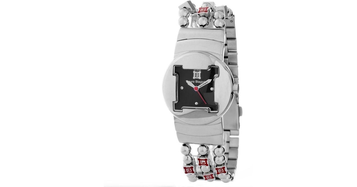 Laura Biagiotti Silver Stainless Steel Dress Watch in Metallic | Lyst UK