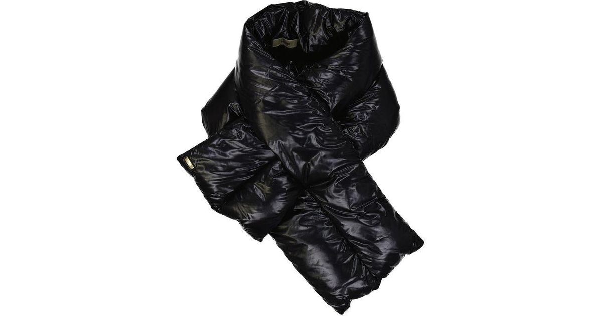 Herno Down Scarf in Black | Lyst UK