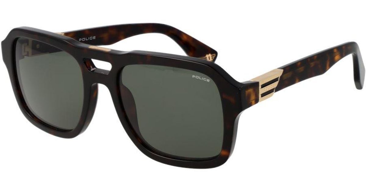Police Brown Cellulose Acetate Sunglasses in Black for Men | Lyst UK
