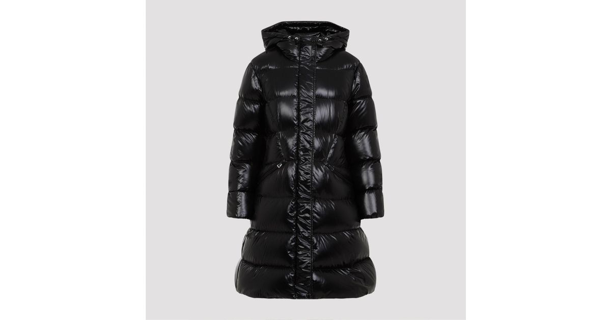 Moncler Elegant Bellevue Puffer Jacket in Black | Lyst