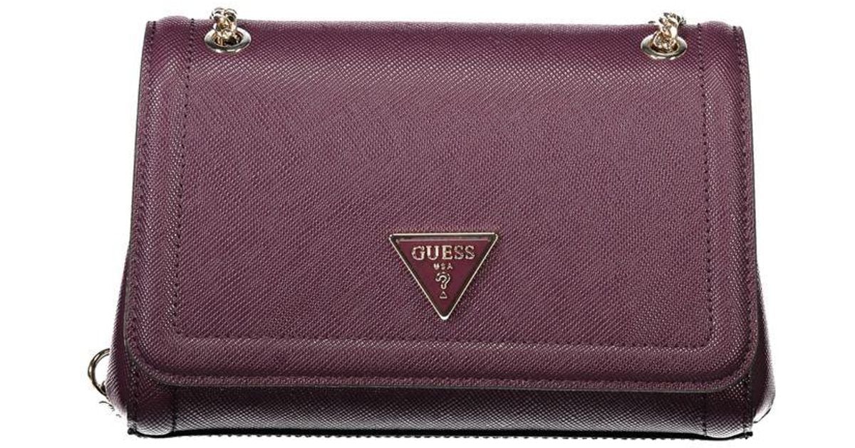 Guess Purple Polyethylene Handbag | Lyst