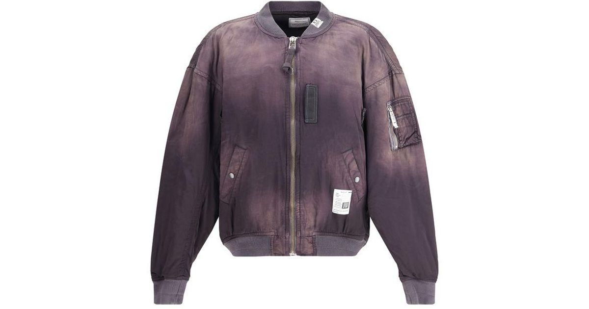 Maison Mihara Yasuhiro Black Rayon Clothing in Purple for Men | Lyst UK