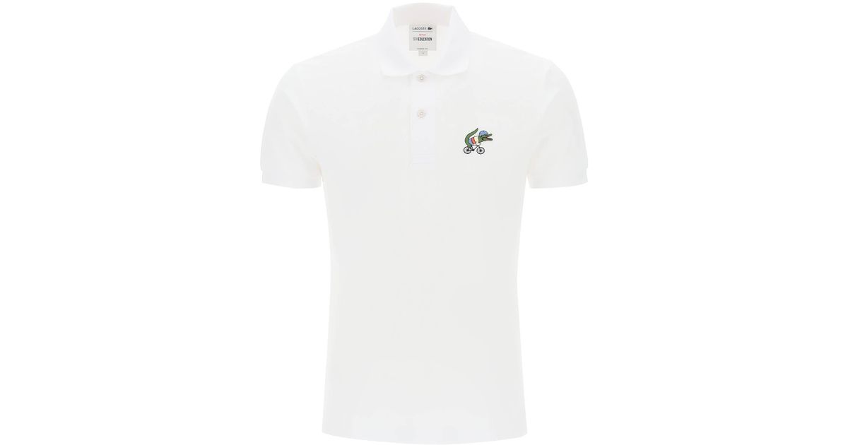 Lacoste Netflix Sex Education Polo Shirt In Organic Cotton Classic Fit