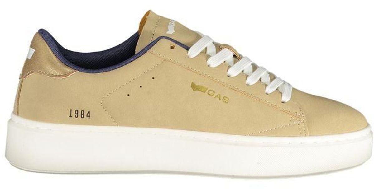 Gas Beige Polyurethane Sneaker in Metallic | Lyst UK