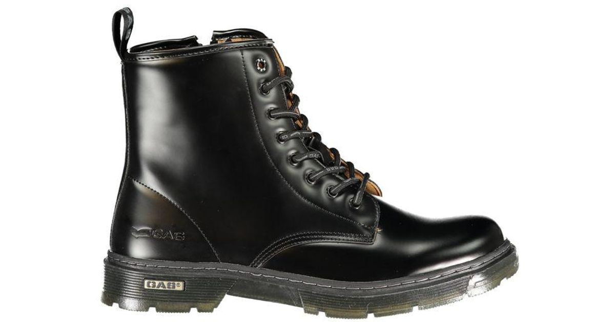 Gas Polyurethane Ankle Boot in Black for Men | Lyst UK