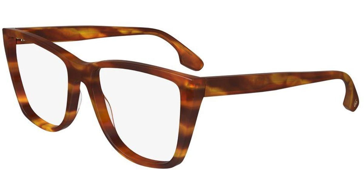 Victoria Beckham Brown Acetate Glasses (frames) | Lyst UK