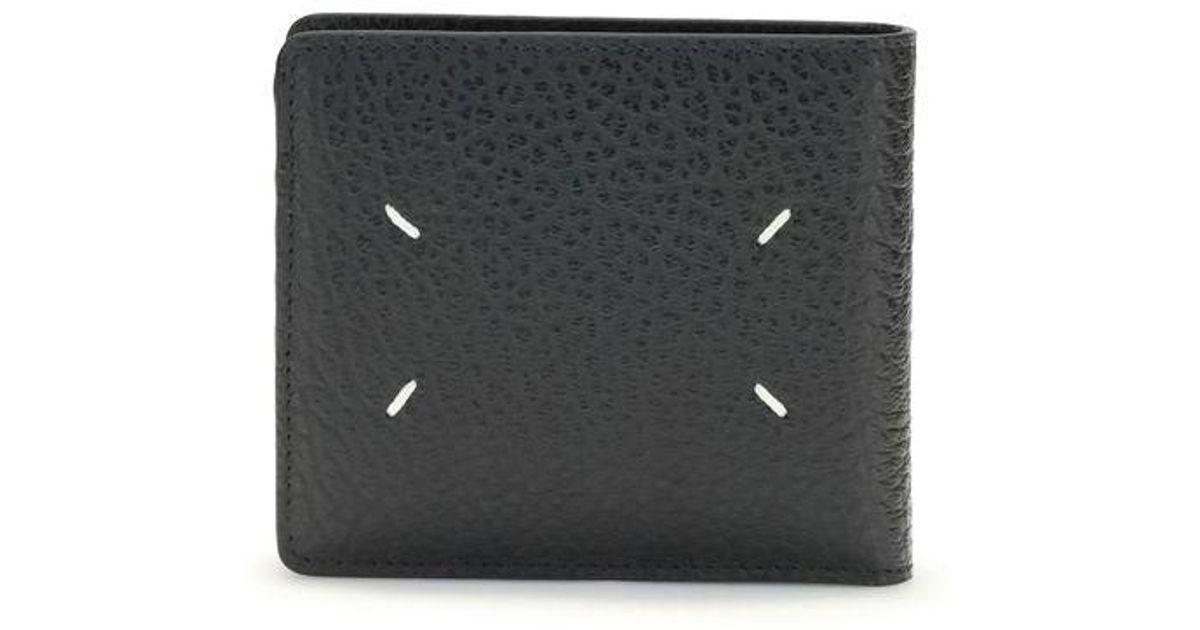 Margiela Black Calf Leather Bos Taurus Wallet | Lyst UK
