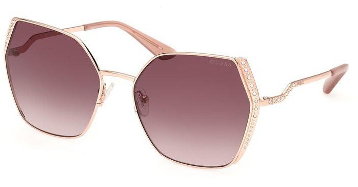 Guess Multicolor Metal Sunglasses in Purple | Lyst UK