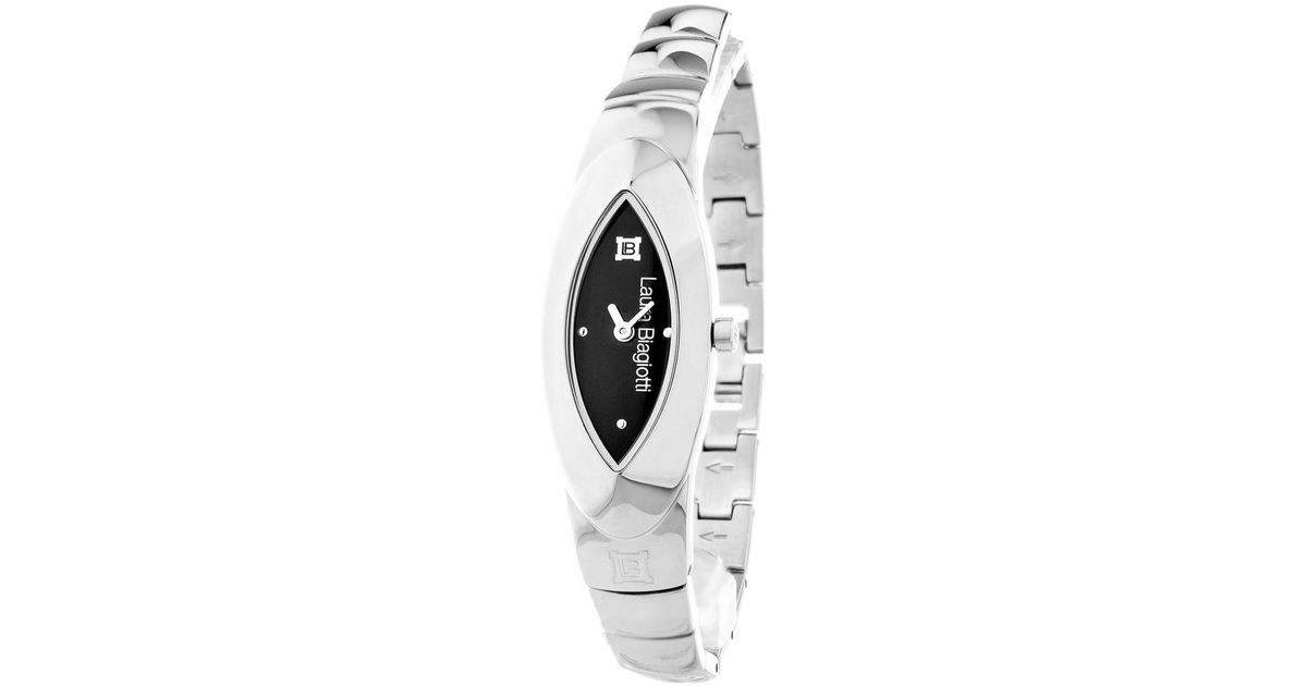 Laura Biagiotti Gray Stainless Steel Bracelet Watch in Metallic | Lyst UK