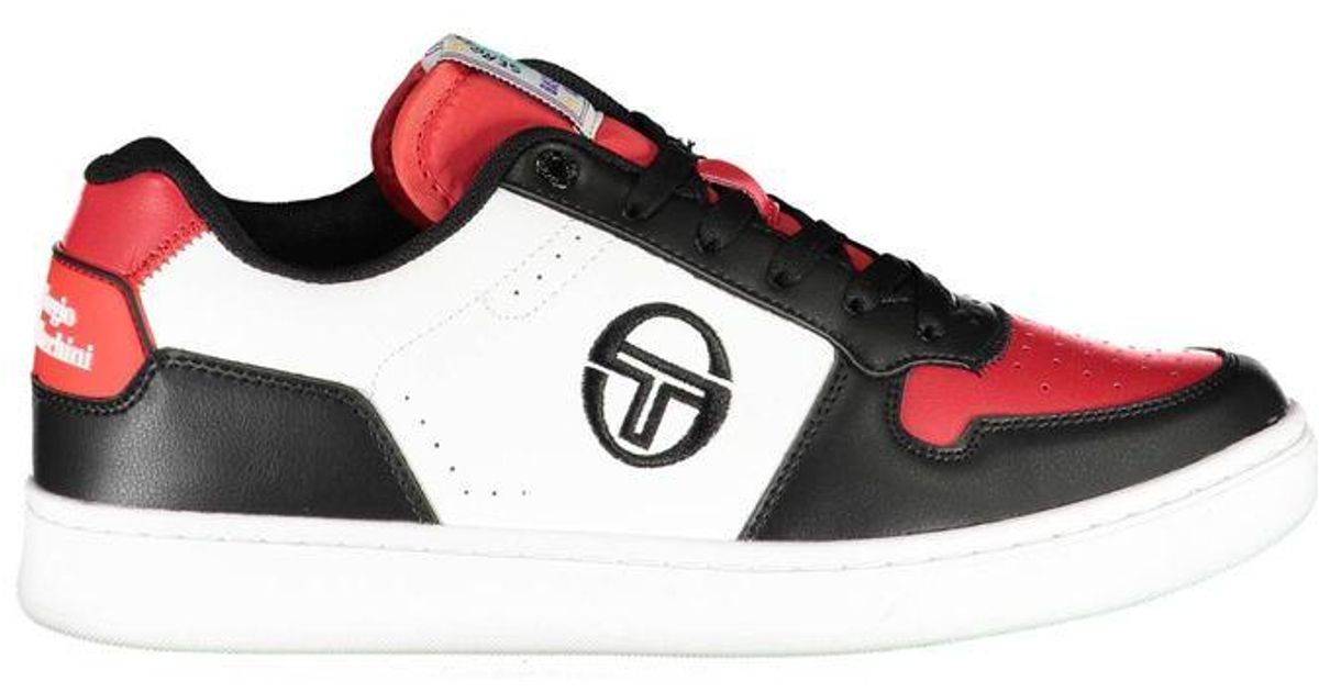 Sergio Tacchini Black Polyurethane Men's Sneaker in Red for Men | Lyst