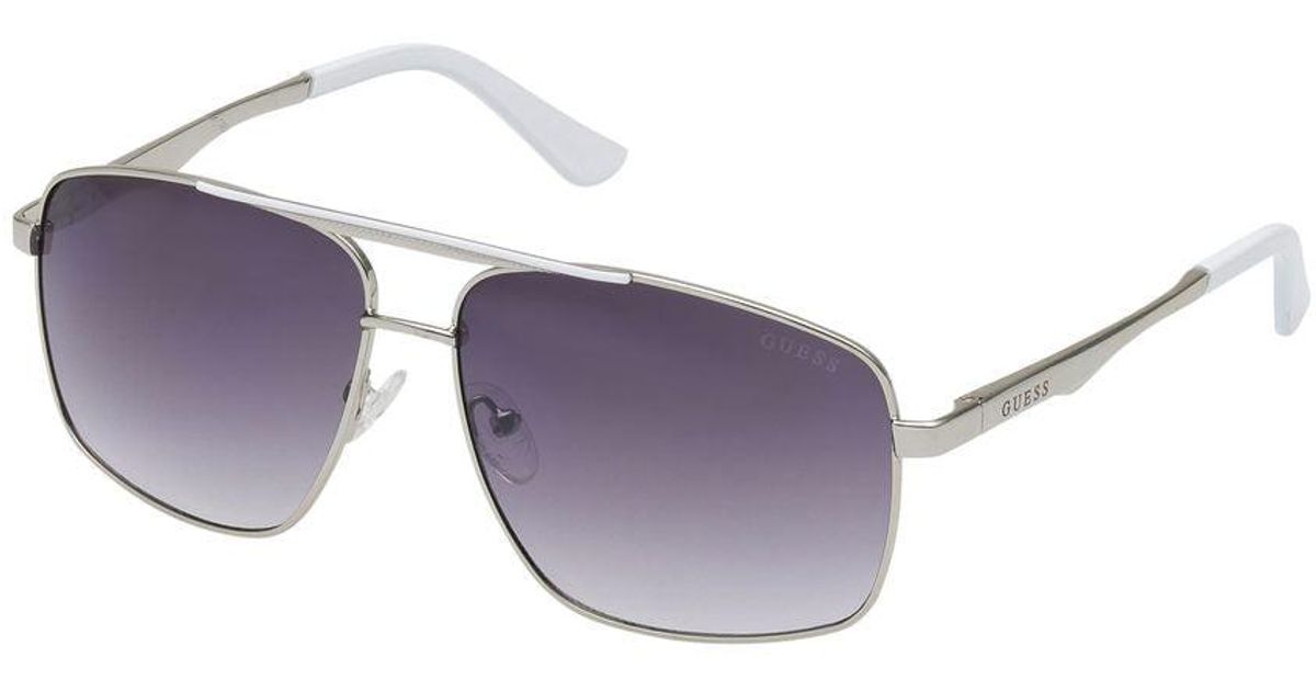 Guess Gray Metal Sunglasses in Purple for Men | Lyst UK