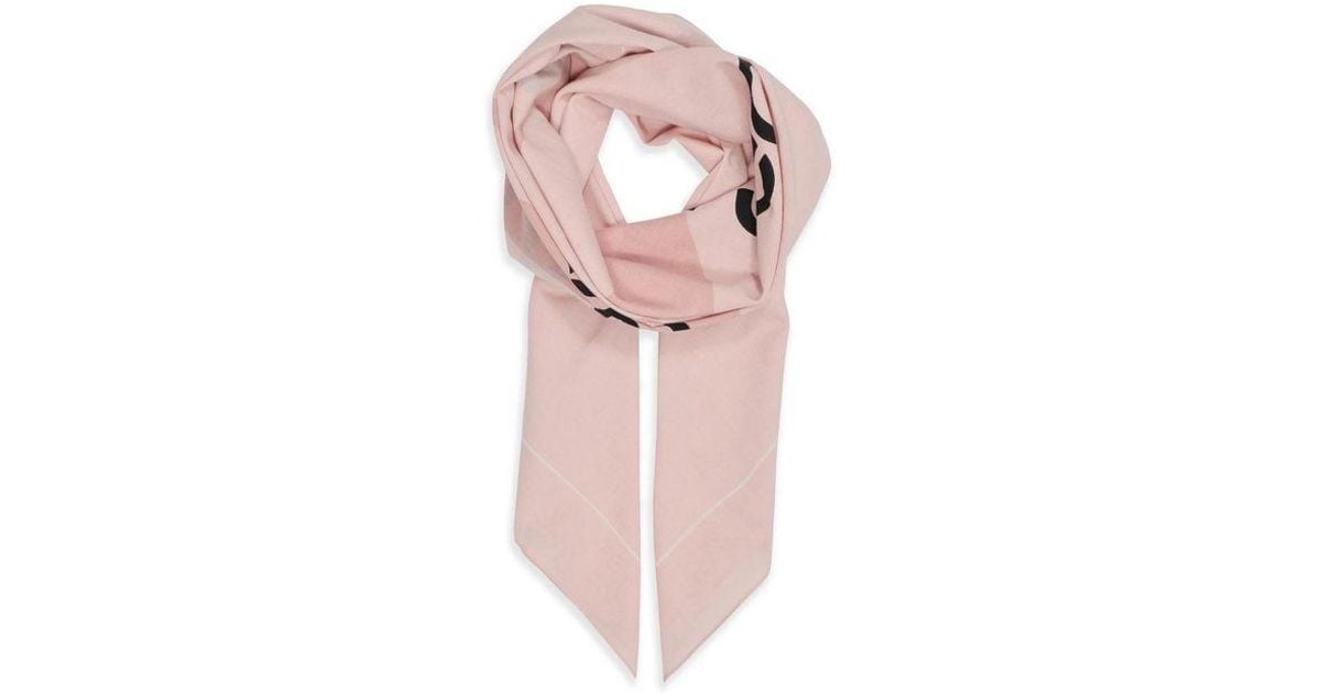Calvin Klein Multicolor Organic Cotton Scarf in Pink | Lyst UK