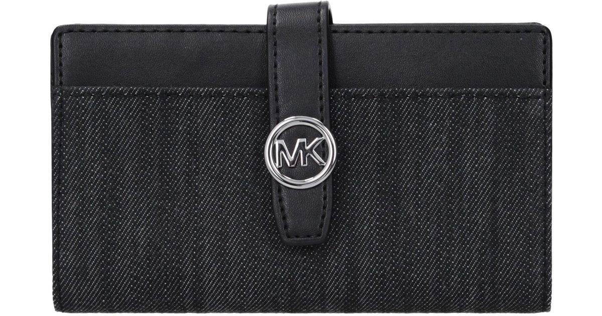 Michael Kors Fabric Wallet in Black | Lyst UK