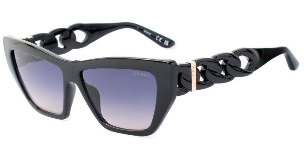 Guess Black Resin Sunglasses in Blue | Lyst UK