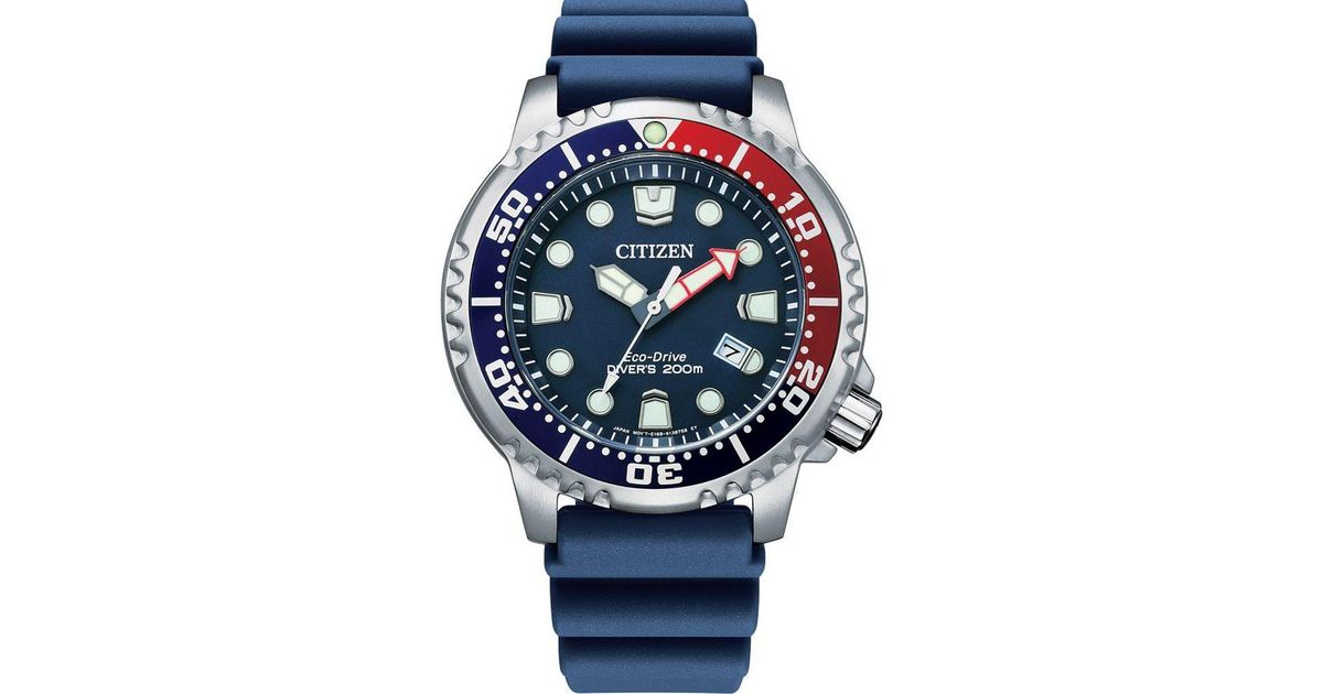 Citizen Rubber Sport Watch in Blue for Men | Lyst UK
