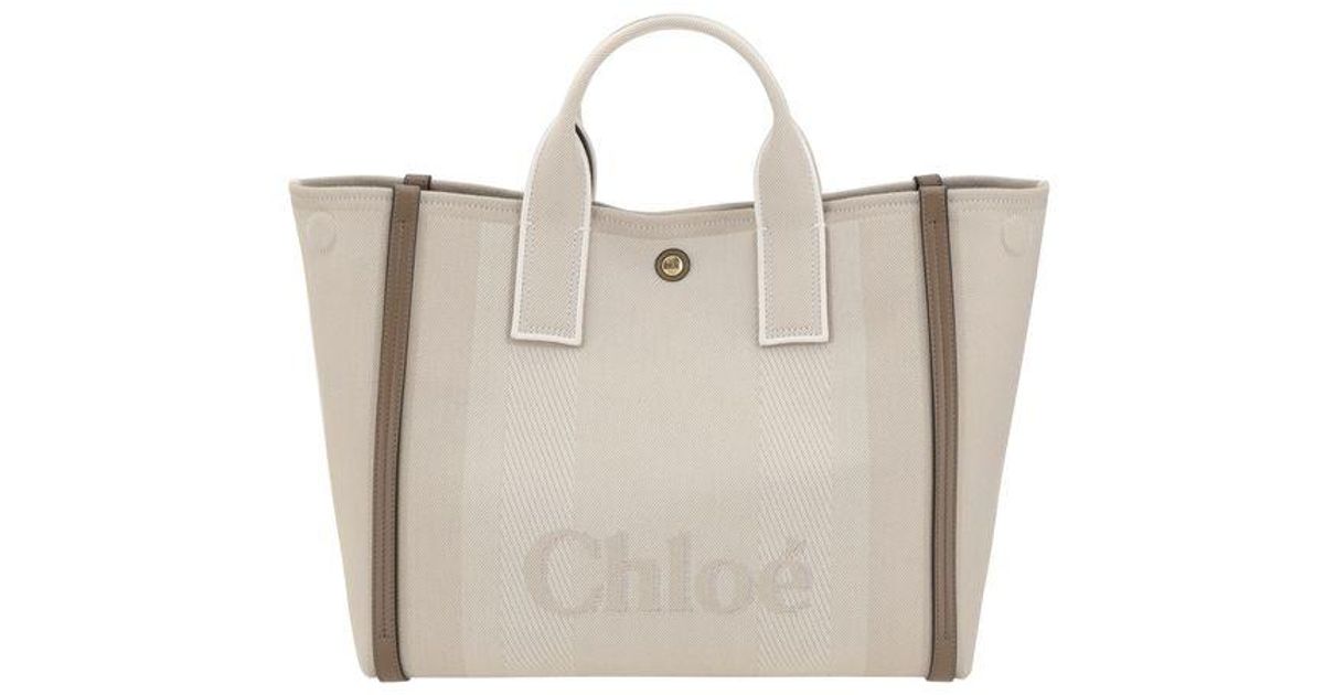 Chloé Carry Handbag in White | Lyst