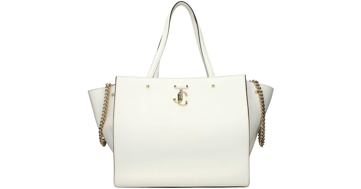 Jimmy Choo White Leather Shoulder Bags | Lyst UK