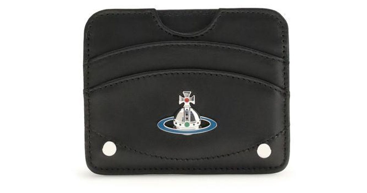 Vivienne Westwood Black Calf Leather Bos Taurus Wallet | Lyst UK